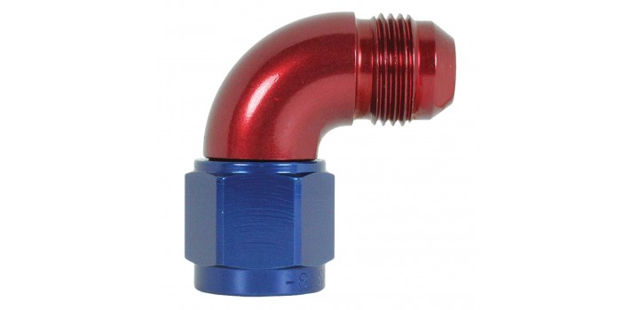 Speedflow 143 Series - Female AN to Male AN Swivel Union - 90 Degree