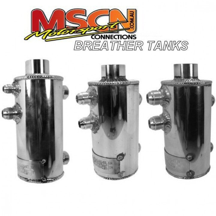Breather Tank with Double AN Male Outlet - Small